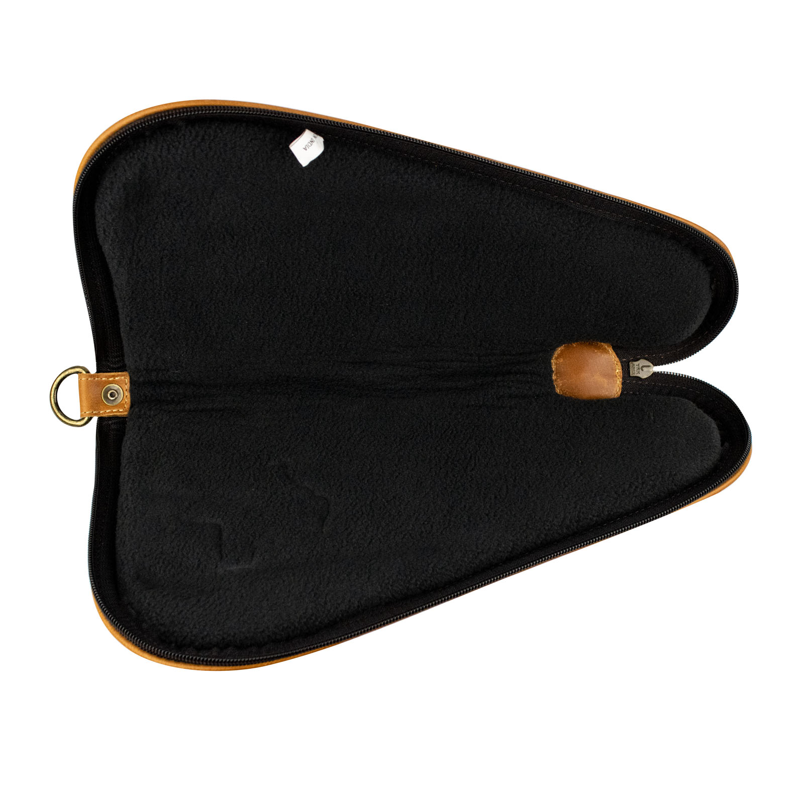 Texas Embossed Leather Zippered Pistol Case