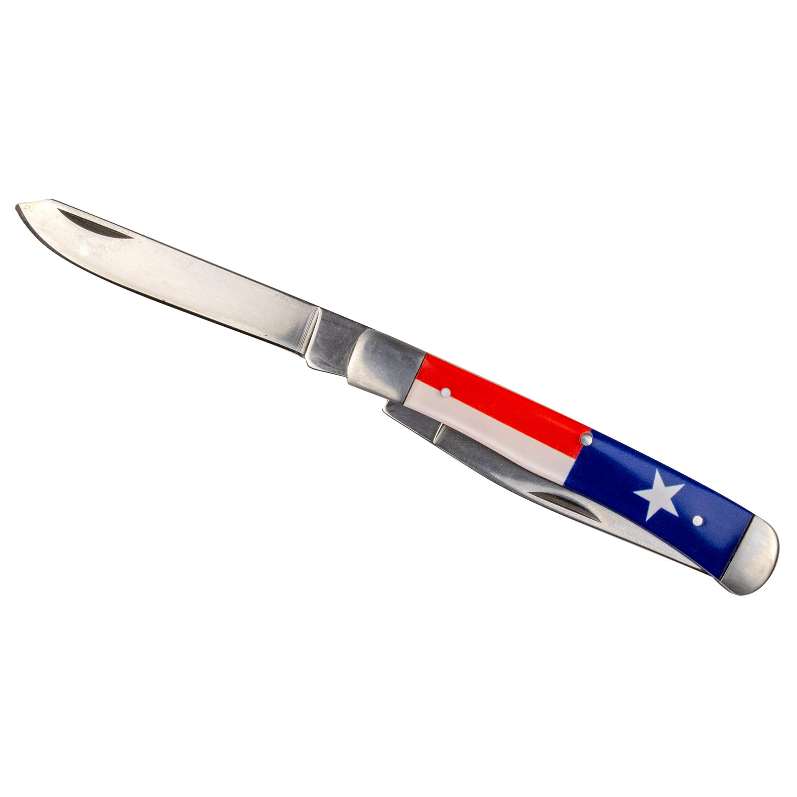Texas State Flag Trapper Pocket Knife