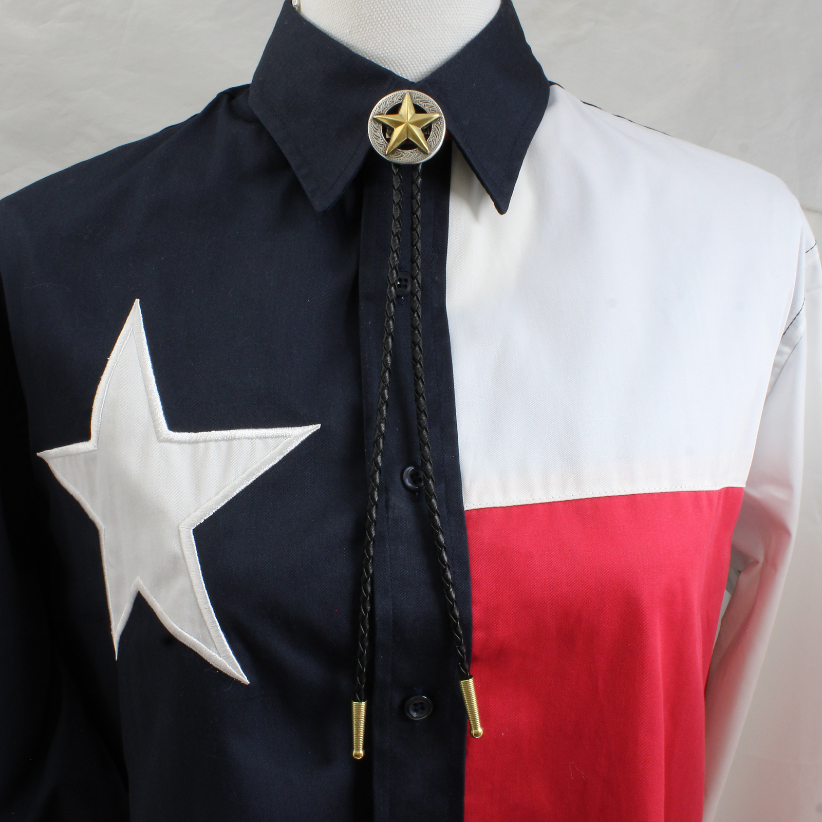 Gold Texas Star Bolo Tie